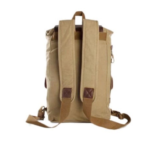 Bags | Waxed Canvas And Leather Backpack Oversized | Poshmark